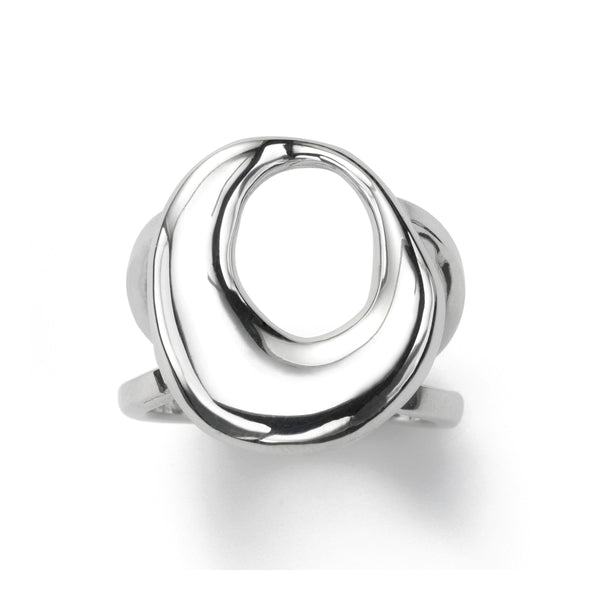 Sleek Open Curve Ring, Sterling Silver – EFG Designs