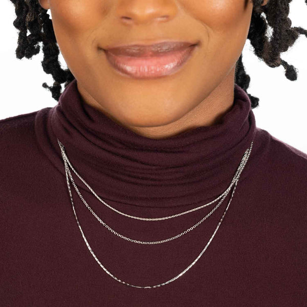 Lumina Link Chain, 20" — 14K White Gold – EFG Designs