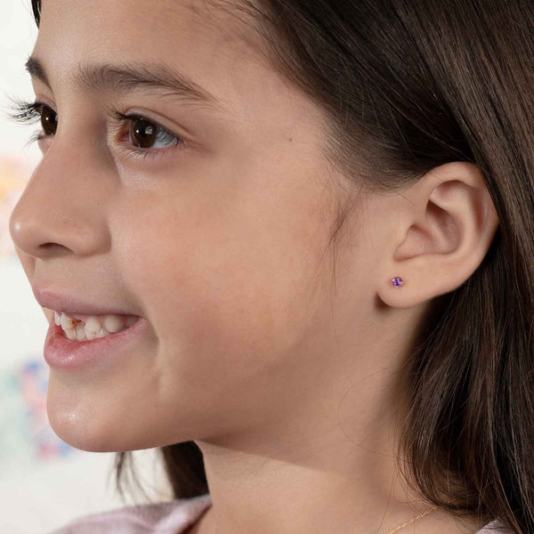 Baby Peridot Birthstone Stud, 3mm, 14K – EFG Designs