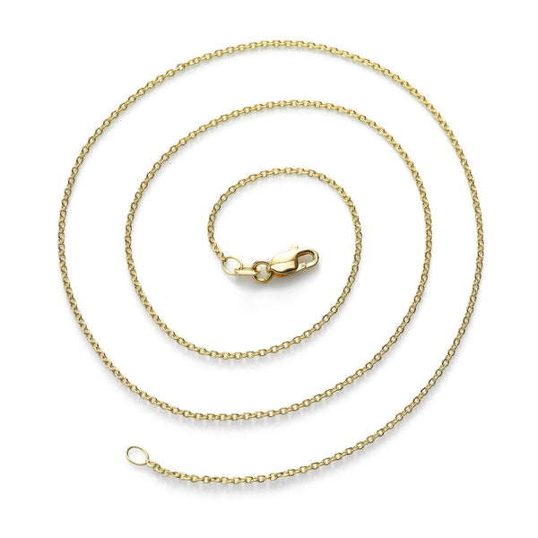 Cable Chain, 14K Yellow Gold, Your Choice of 16 or 18 Inches – EFG Designs