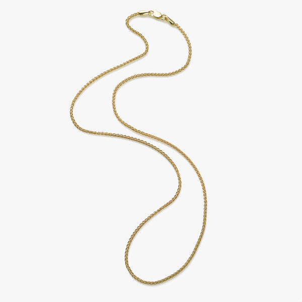 Round Wheat Gold Chain, 14K Yellow Gold – EFG Designs
