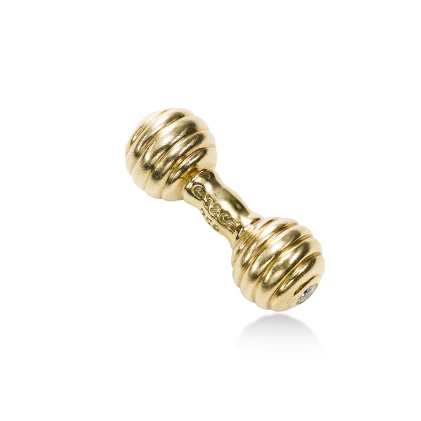 Diamond Baby Rattle Charm in 18K Yellow Gold – EFG Designs